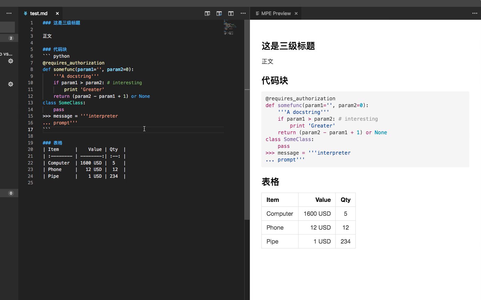 使用 vscode 和 vim 编写预览 markdown_哔哩哔哩_bilibili