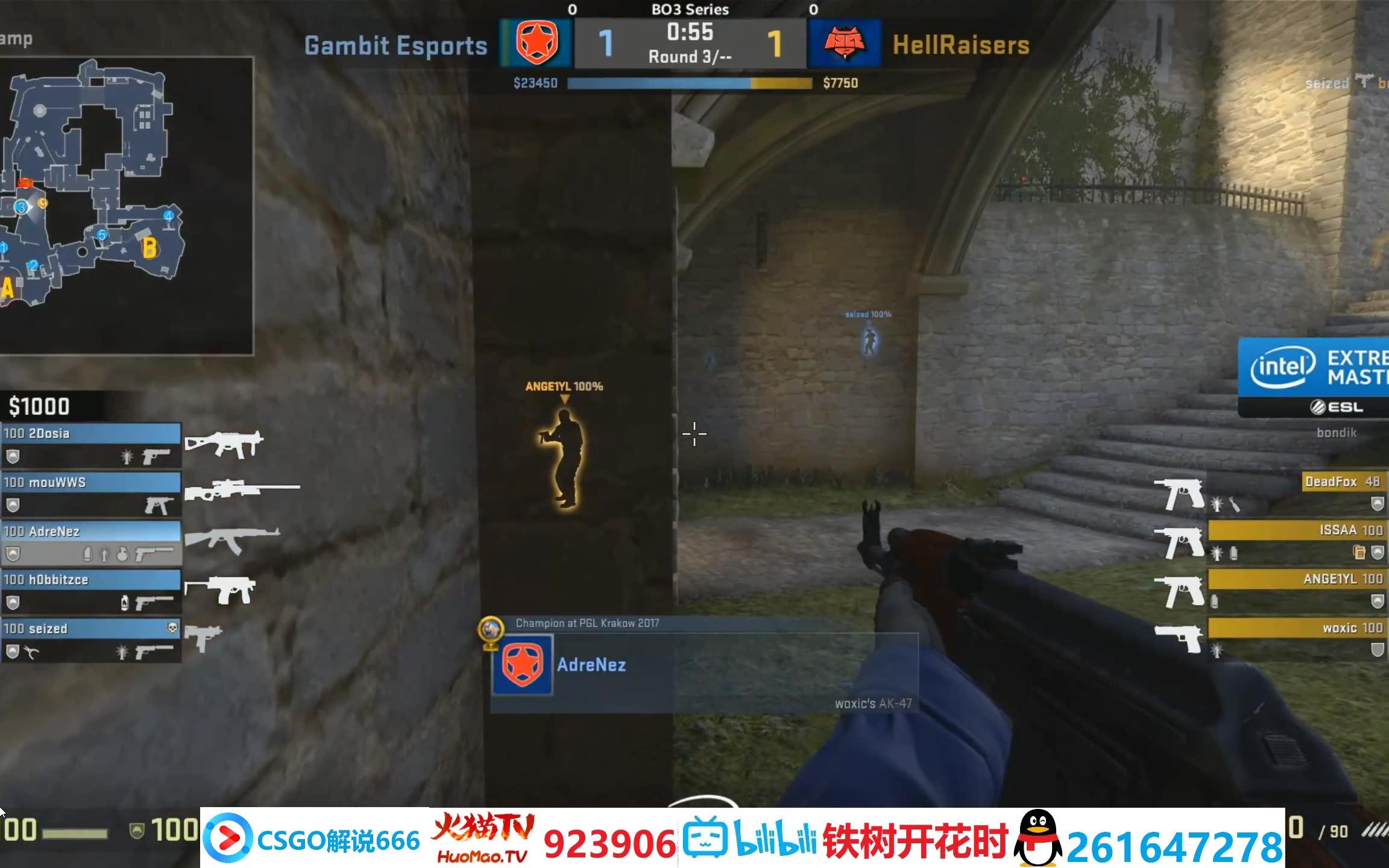 【CSGO IEM Sydney 2018 Europe】Hellraisers VS Gambit_哔哩哔哩_bilibili