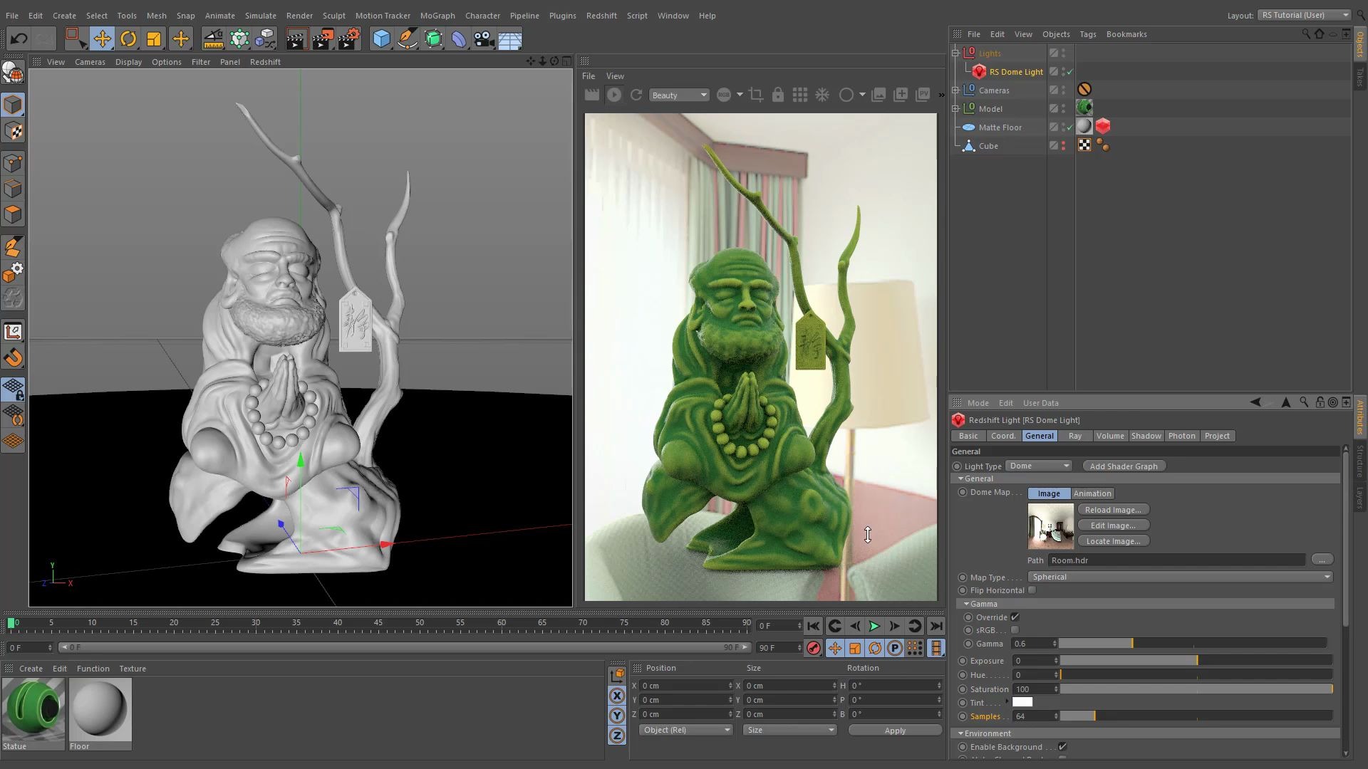 【c4d/rs】主流渲染器rs渲染器 快速上路Redshift渲染器灯光照明渲染教程Lighting in Redshift for Cinema 4D