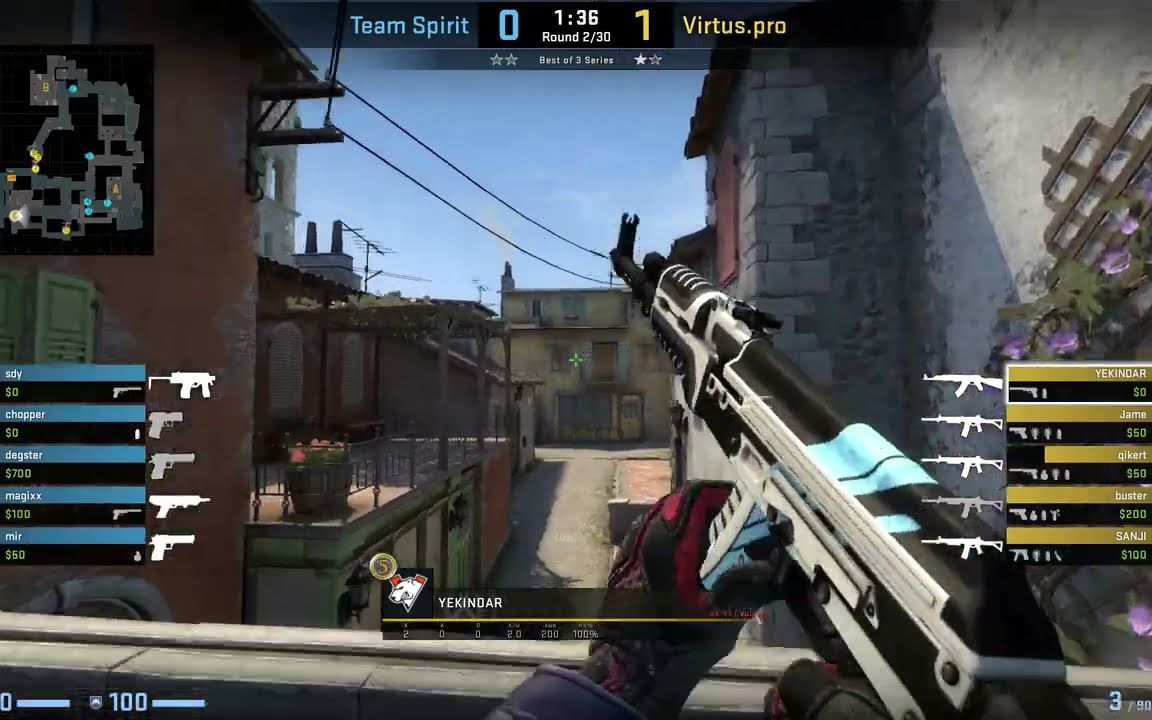 【CSGO】POV Virtus.Pro YEKINDAR (30/22) vs Team Spirit (de_inferno)_哔哩哔哩_bilibili