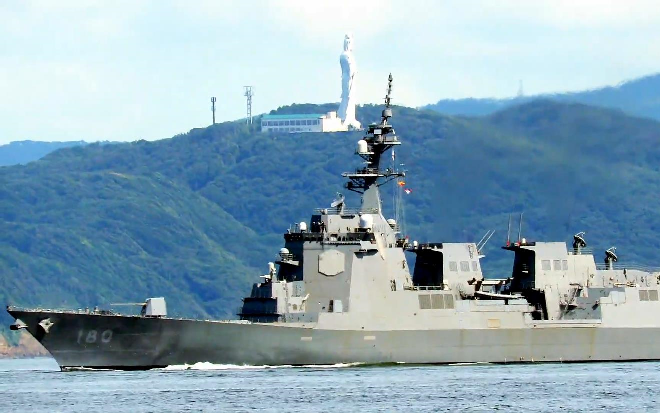 【JMU矶子船厂】摩耶级驱逐舰“羽黑”号（DDG-180）第四次海试浦贺水道航行（2020/9/11）_哔哩哔哩_bilibili