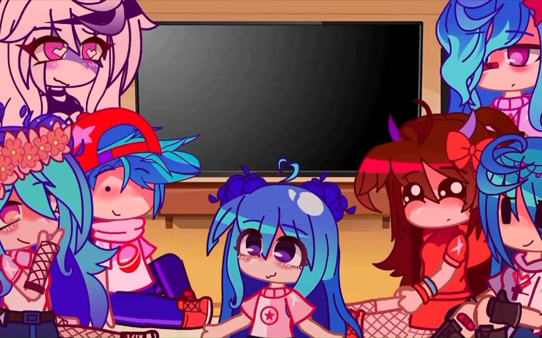 FNF and Undertale react to Chara VS BF Knife Fight (FNF and Undertale Animation