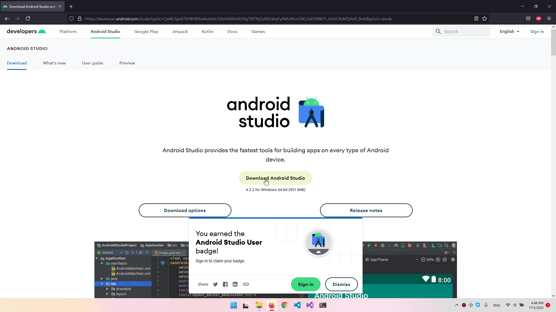 【教你安装】Android Studio 4.2.2_哔哩哔哩_bilibili