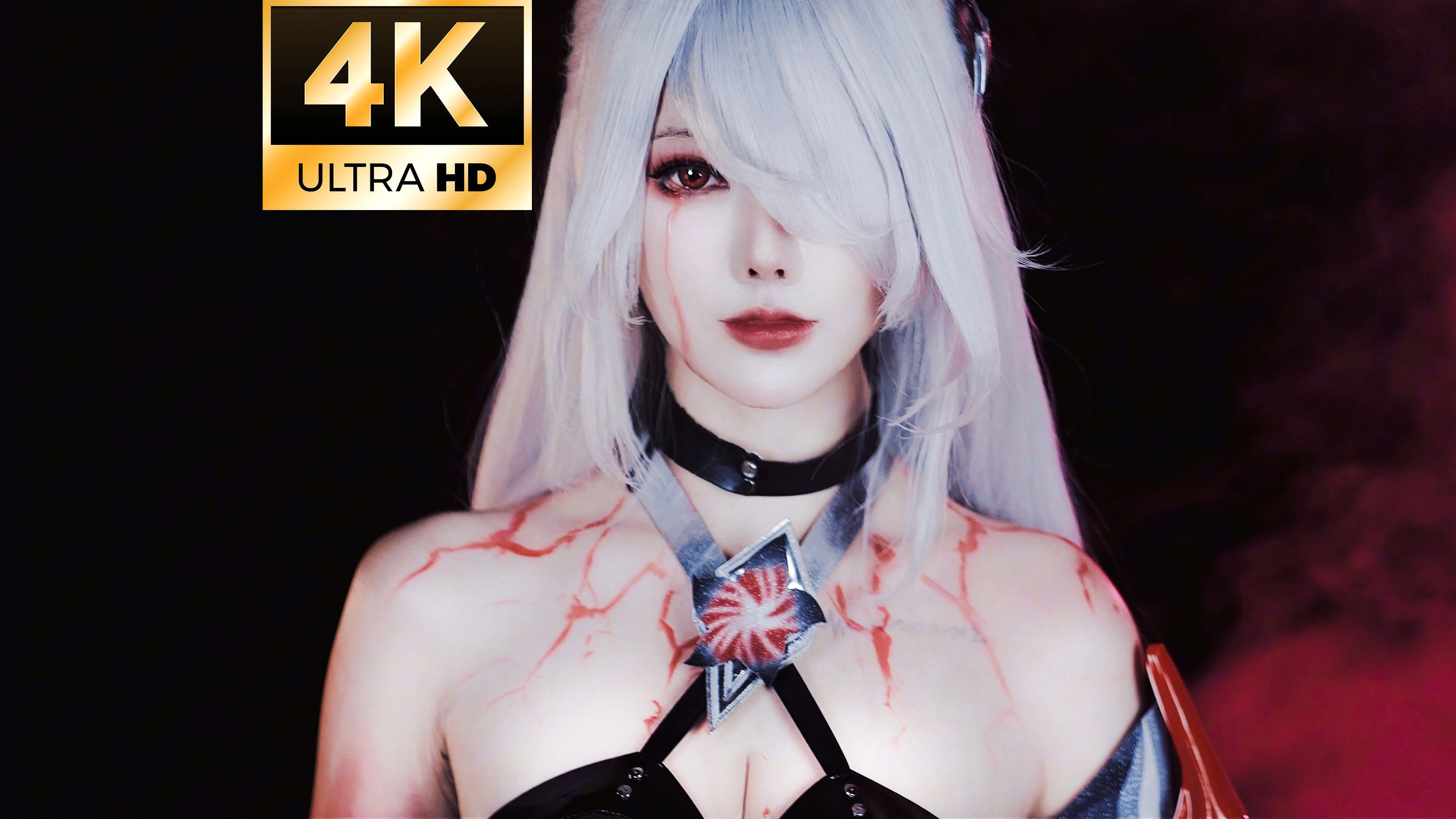 【4K】【黄泉COS】崩铁猛1请求添加您为扣扣好友-花泽香兔-花泽香兔-哔哩哔哩视频