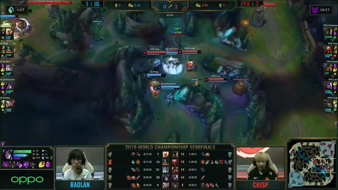 S9全球总决赛LOL【2019 英雄联盟全球总决赛】半决赛_IG VS FPX 第四场_哔哩哔哩_bilibili