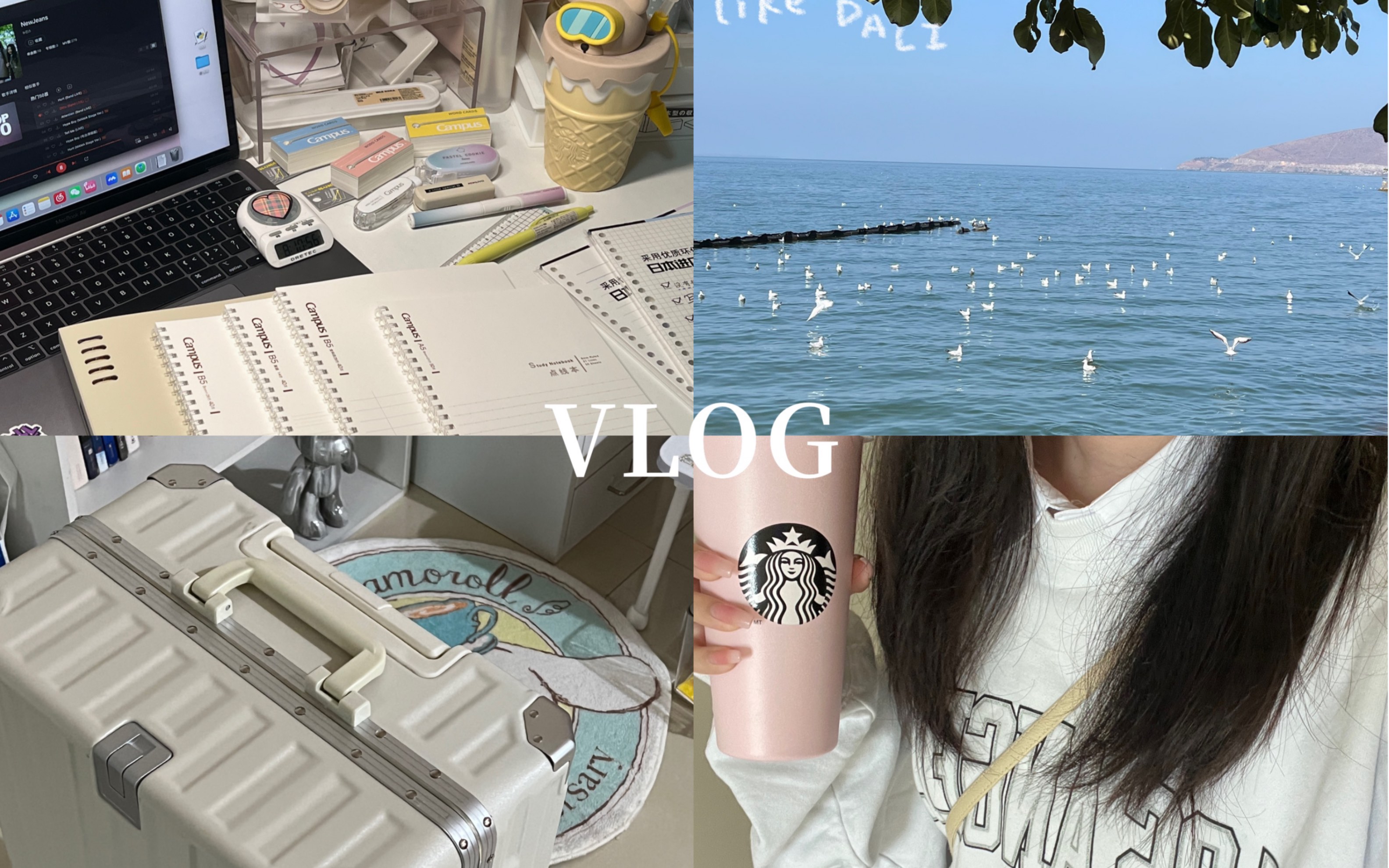️₊⋆ ♡︎ VLOG | 休闲假期日记 studywithme&收拾行李/和朋友见面/新美甲/吃吃喝喝/看电影-Ninpnke-Ninpnke-哔哩哔哩视频
