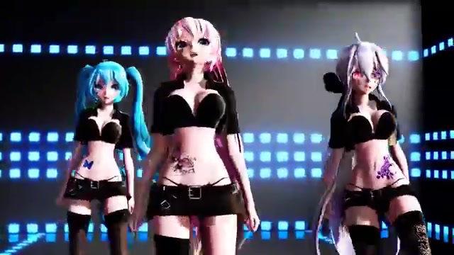 【MMD】ECHO-巡音LUKA\初音MIKU\弱音HAKU_哔哩哔哩 (゜-゜)つロ 干杯~-bilibili