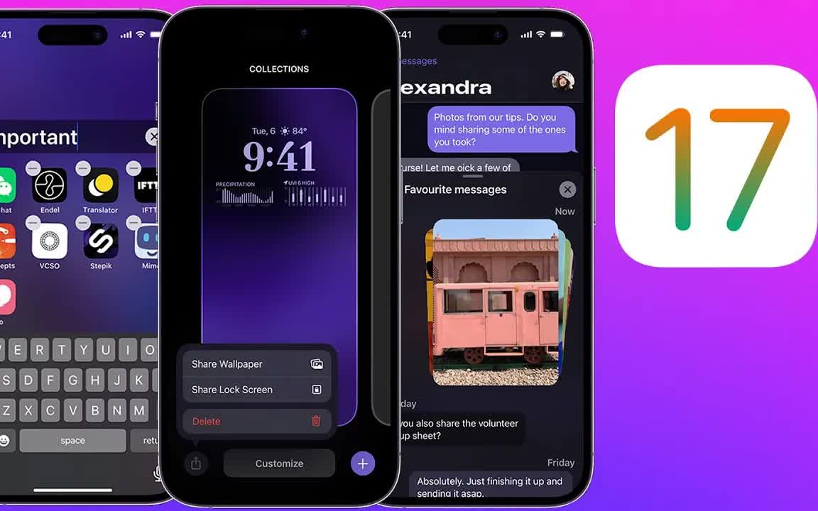 Ios17今年6月份即将上线，敬请期待