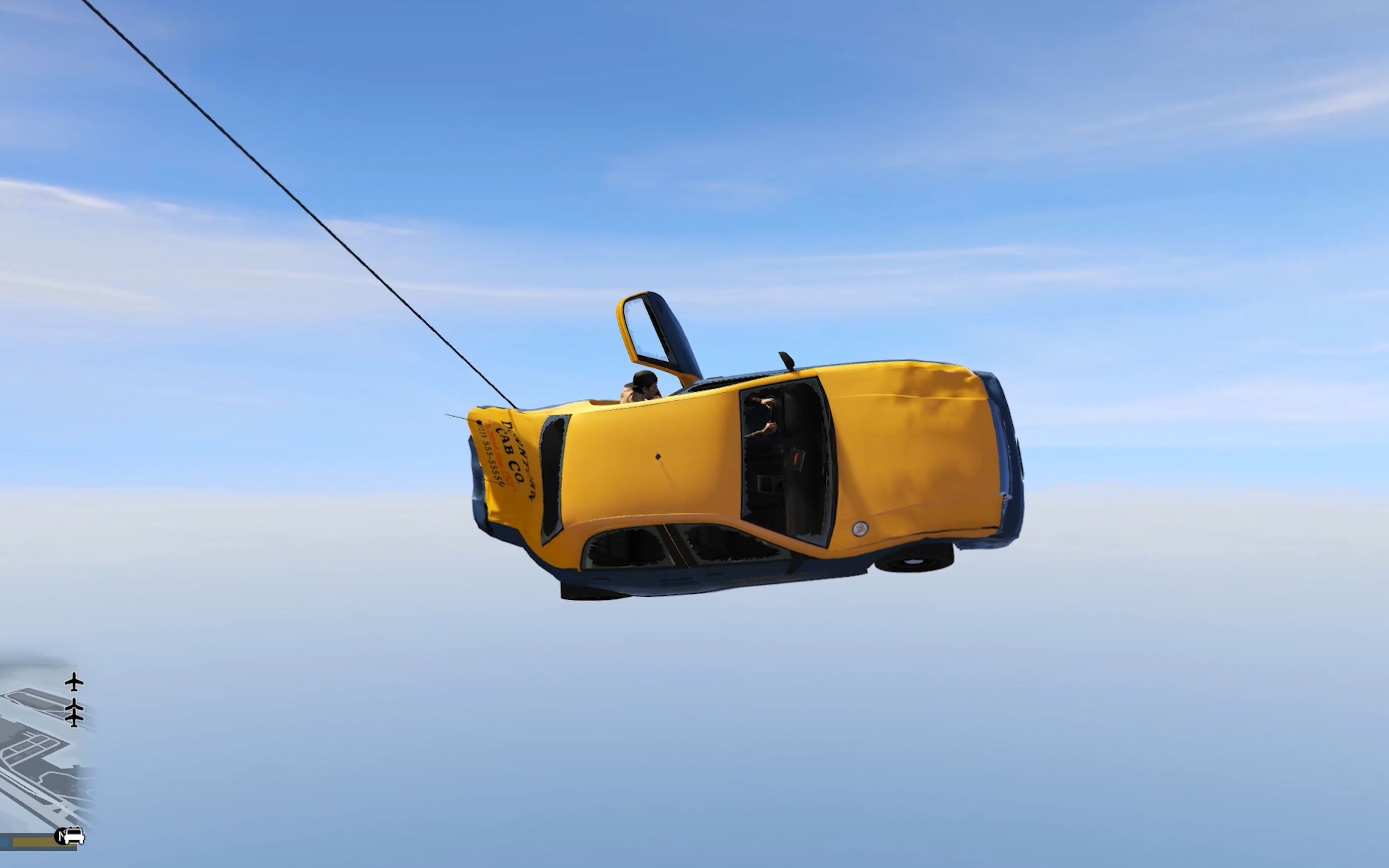 【GTAOL】出租车能否在旋转系数与速度为9999999的车流中把你送到目的地？-爱玩游戏的小黄鸭-爱玩游戏的小黄鸭-哔哩哔哩视频