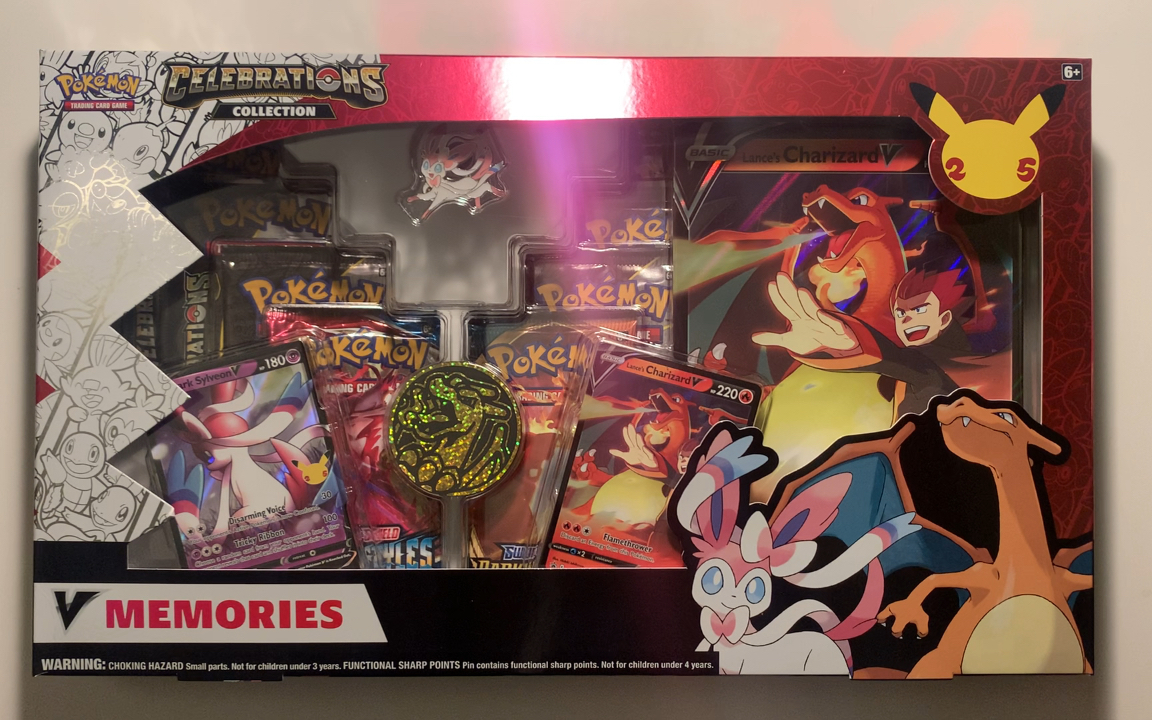 【老王PTCG】美版宝可梦25周年系列之三：V Memories礼盒_POKEMON