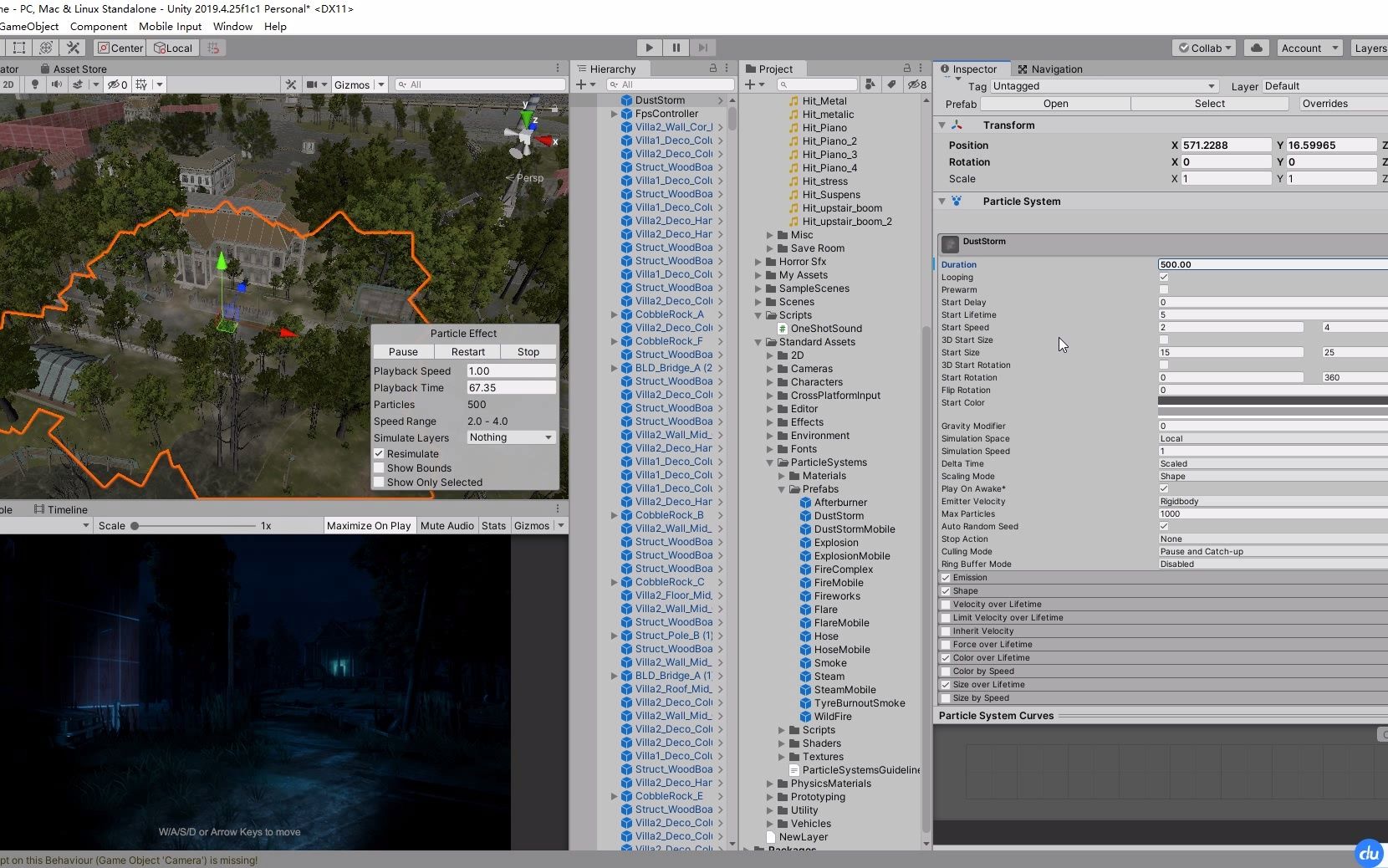 Unity3d开发第一人称恐怖游戏-视频完整版-Part1-21-雾气效果_哔哩哔哩_bilibili