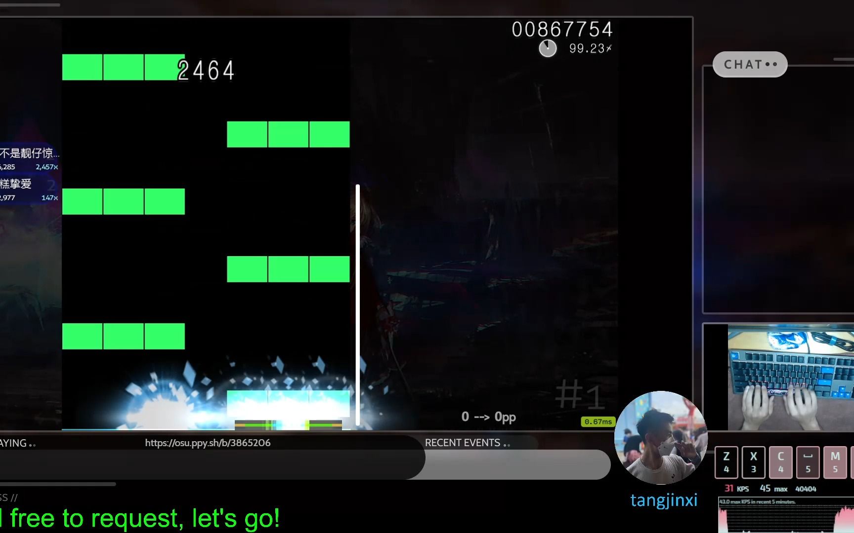 [osu!mania 4k] xfpsb LN 1st dan 97.01% CLEAR!