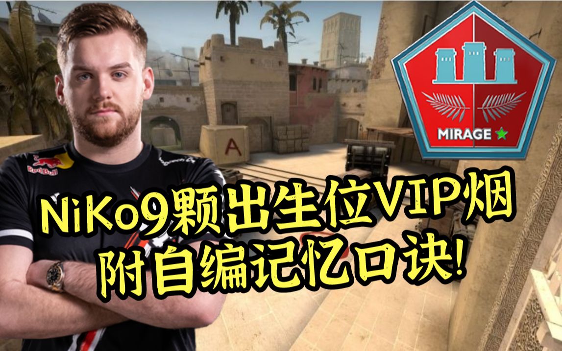 【CSGO开课啦】Mirage NiKo的9颗出生位VIP烟（附自编记忆口诀）-lshoring-米-哔哩哔哩视频