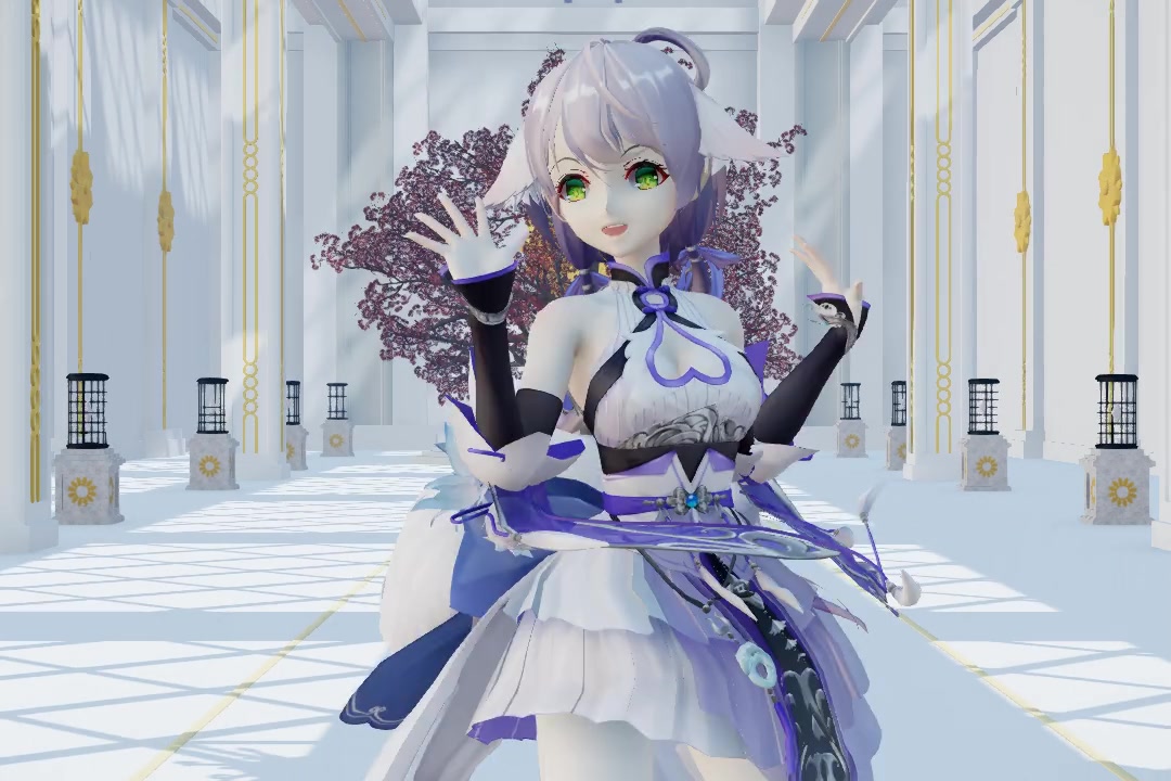 【MMD/Ray渲染】洛天依-（蝴蝶涂鸦）_哔哩哔哩_bilibili