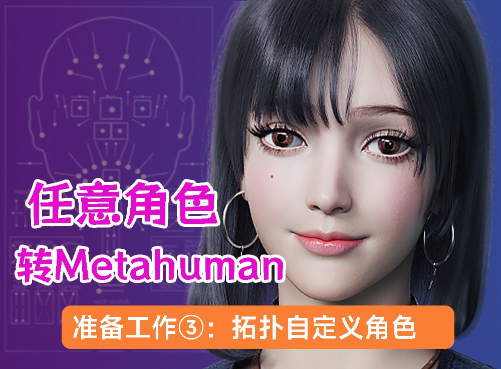Metahuman拓扑自定义角色Wrap4D D-Rig for Metahuman数字人Ue5 DNA编辑超写实数字人-D老师课堂-D老师课堂-哔哩哔哩视频