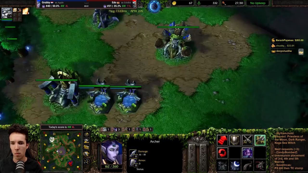 兽王Grubby-魔兽争霸3-三箭合一！_哔哩哔哩_bilibili