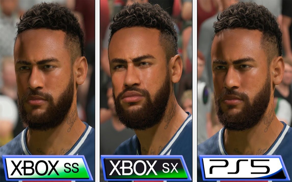 《FIFA21》 XSS vs XSX vs PS5 游戏画面对比+帧数对比 4K 60帧视频_哔哩哔哩_bilibili