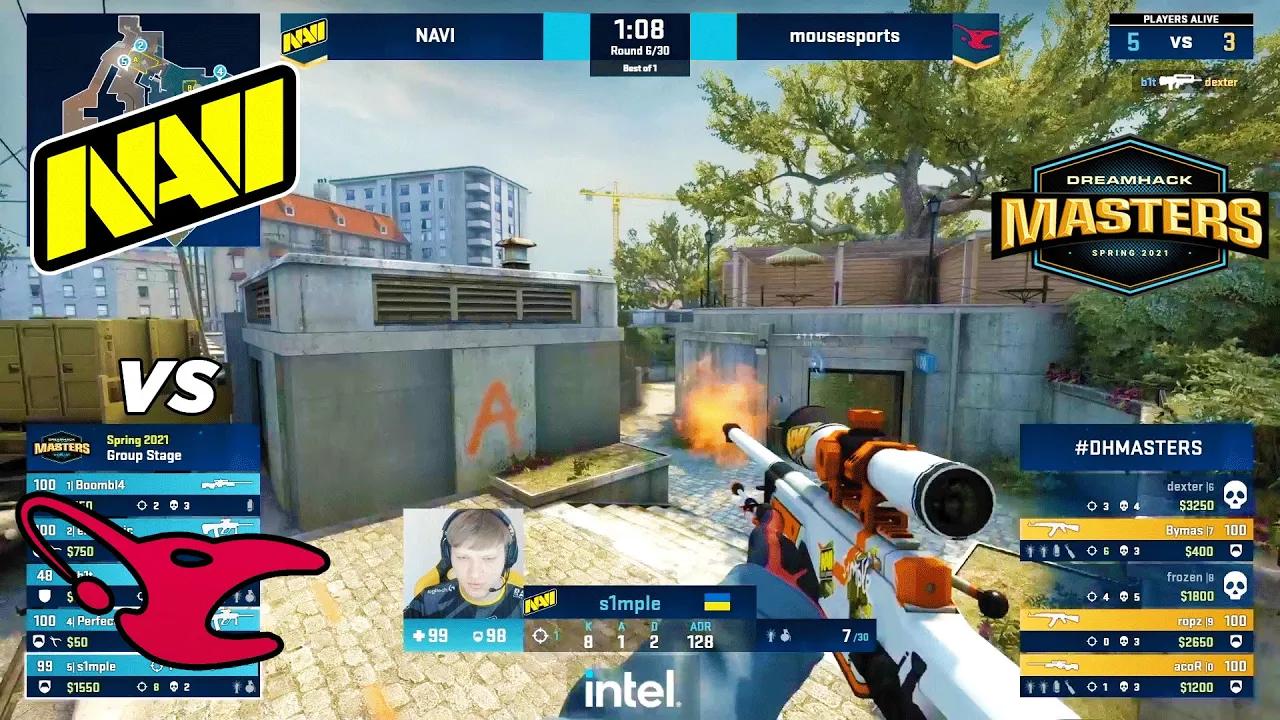 【CSGO】NaVi vs Mousesports DreamHack Spring 精彩集锦_哔哩哔哩_bilibili
