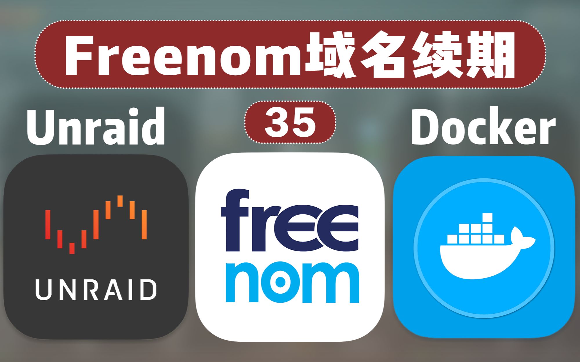 Freenom 免费域名自动续期 —— Unraid Docker 35_哔哩哔哩_bilibili