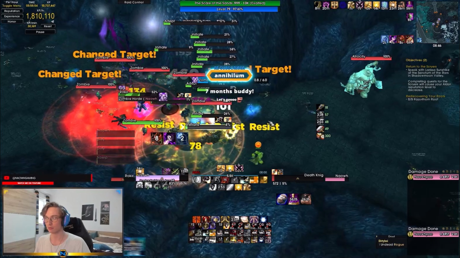 Naowh达成魔兽世界怀旧服80级第一成就_网络游戏热门视频