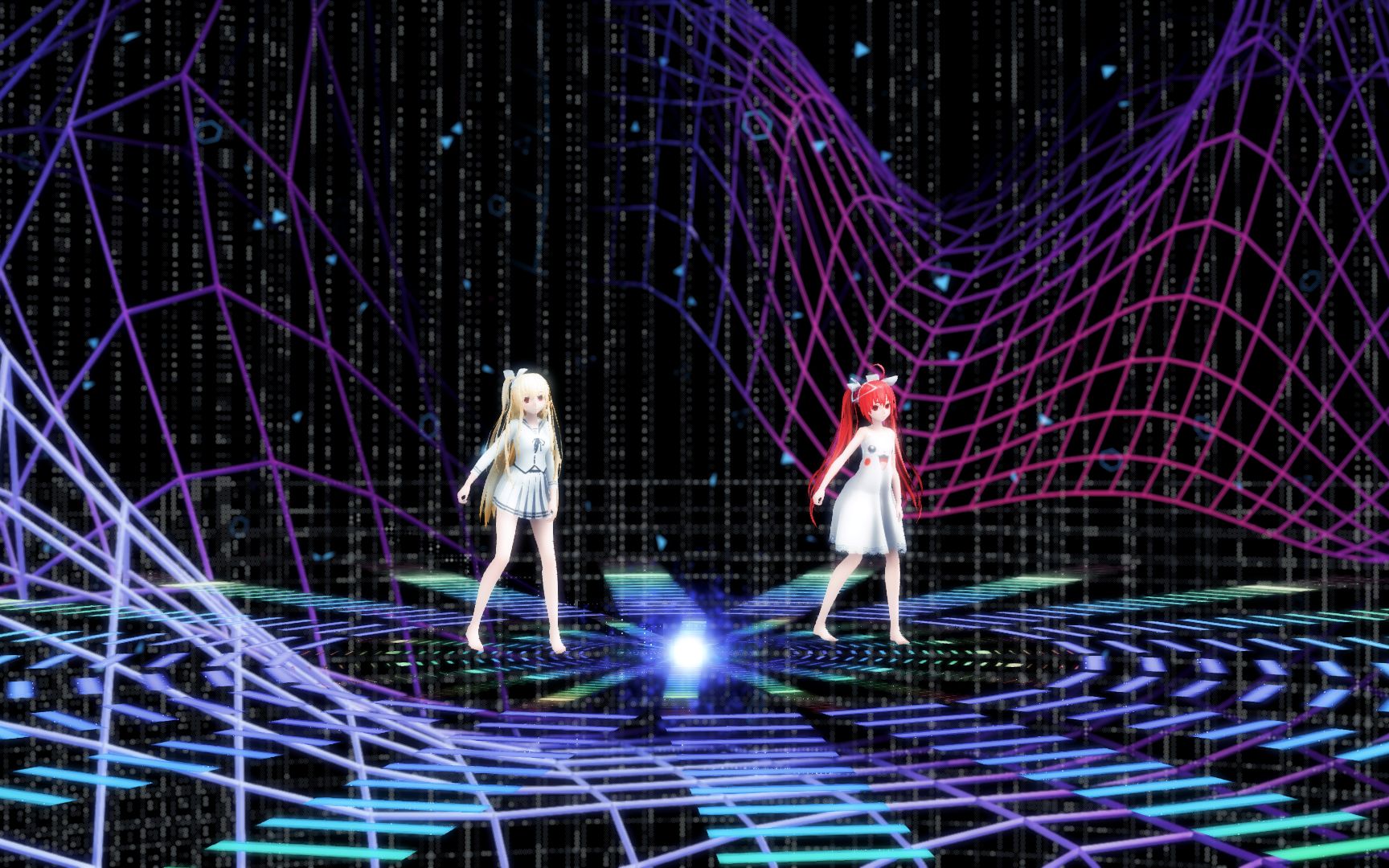 【MMD】Badapple 简约线条，极...那啥...渣渣色彩_哔哩哔哩_bilibili