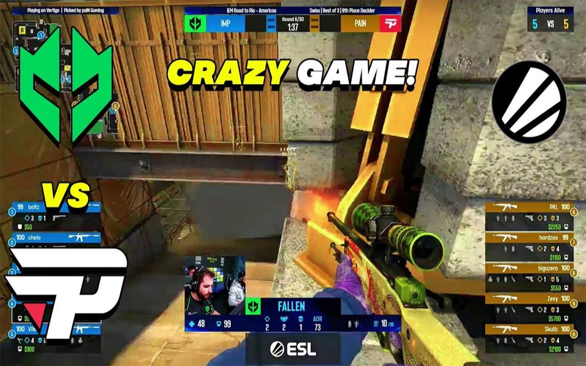 【IEM里约之路美洲区】Imperial vs paiN - 第6名争夺赛首轮 BO3高光集锦 l CSGO_哔哩哔哩bilibili_CSGO