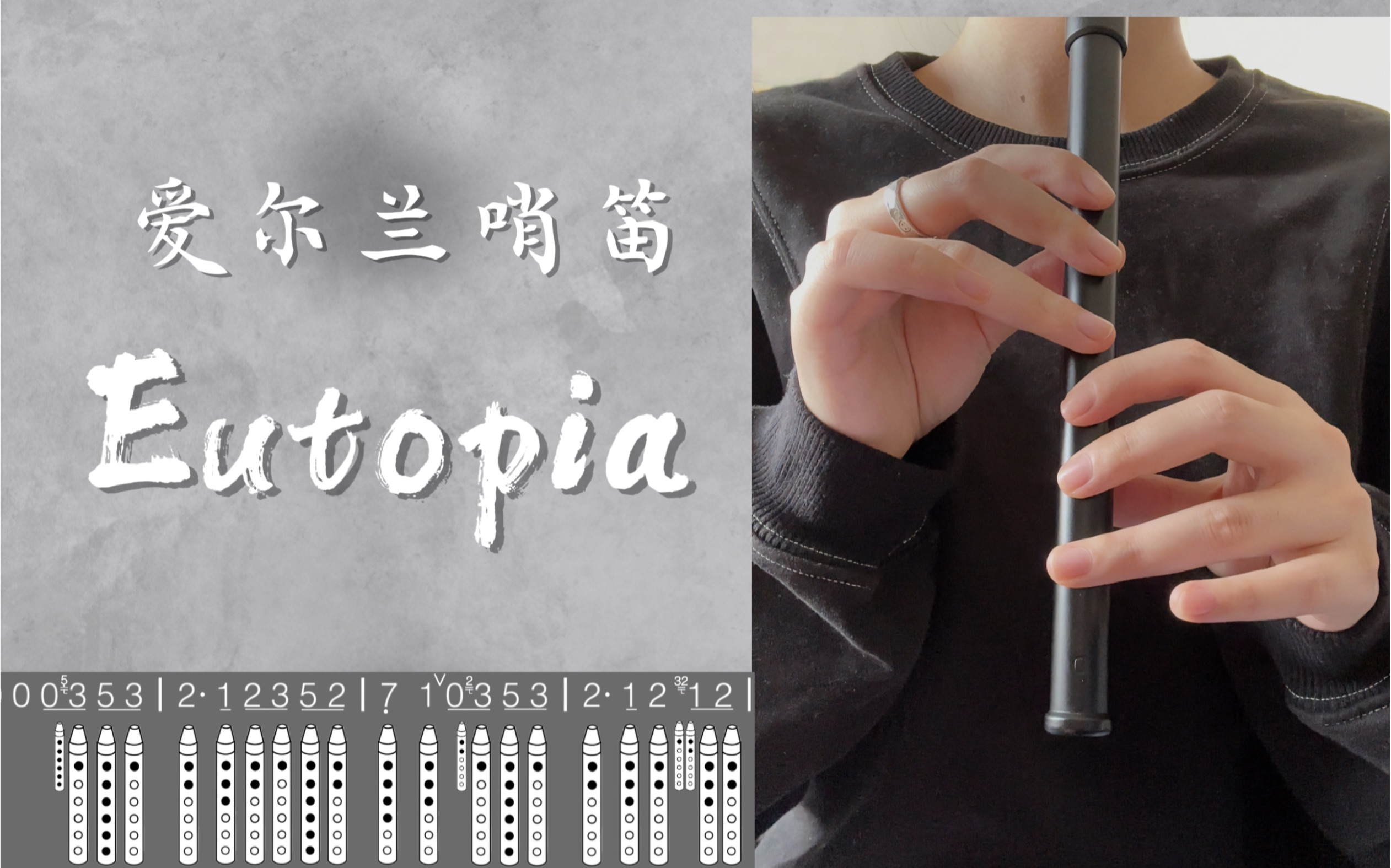 【爱尔兰哨笛】【附谱】爱尔兰哨笛吹《Eutopia》--挖大西蛙---挖大西蛙--哔哩哔哩视频