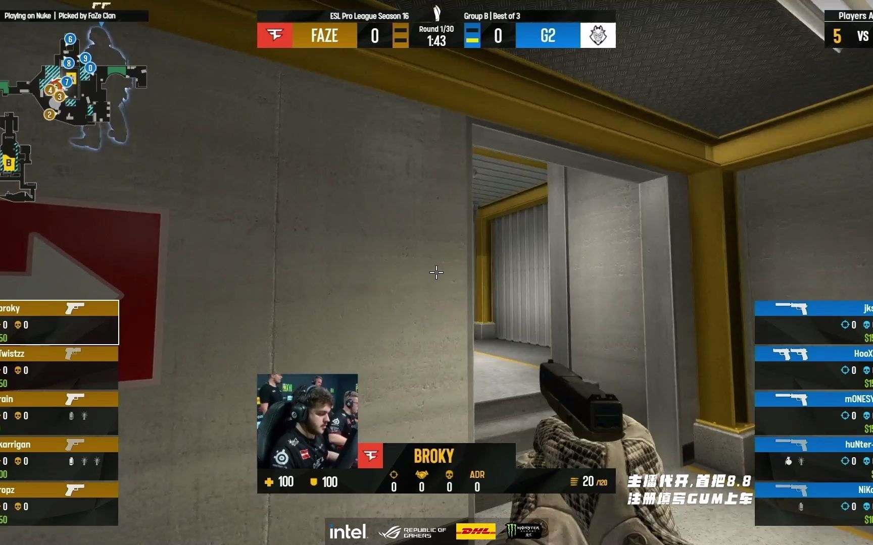 EPL16 FAZE vs G2 核子危机_电子竞技热门视频