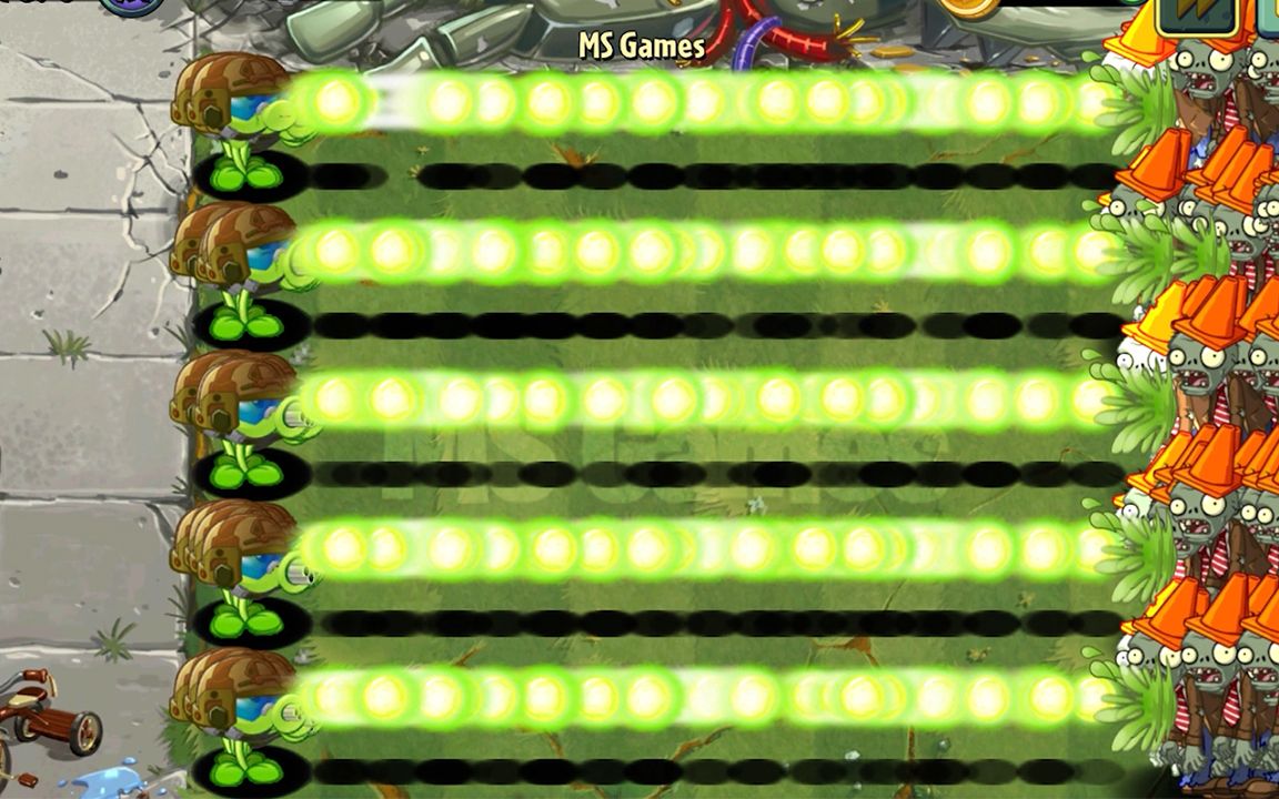 PvZ 2 挑战 - 200个等级1的植物对抗200只路障僵尸 - 哪种植物最强-MSGames-MSGames-哔哩哔哩视频