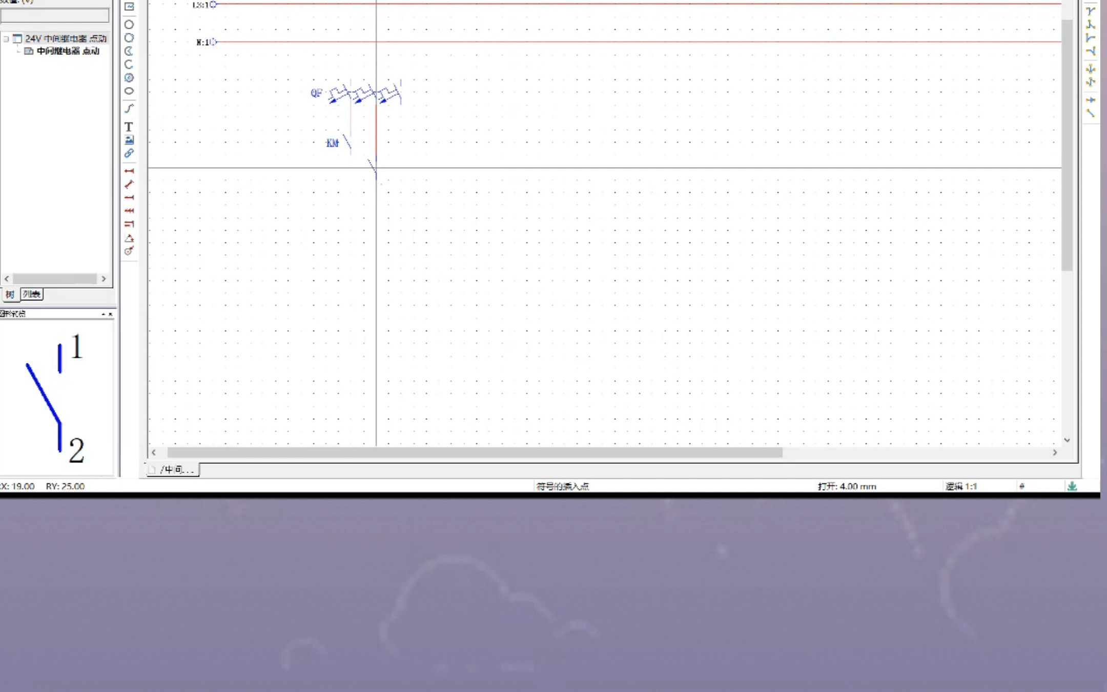 EPLAN 制图 24V继电器点动控制电机_哔哩哔哩_bilibili
