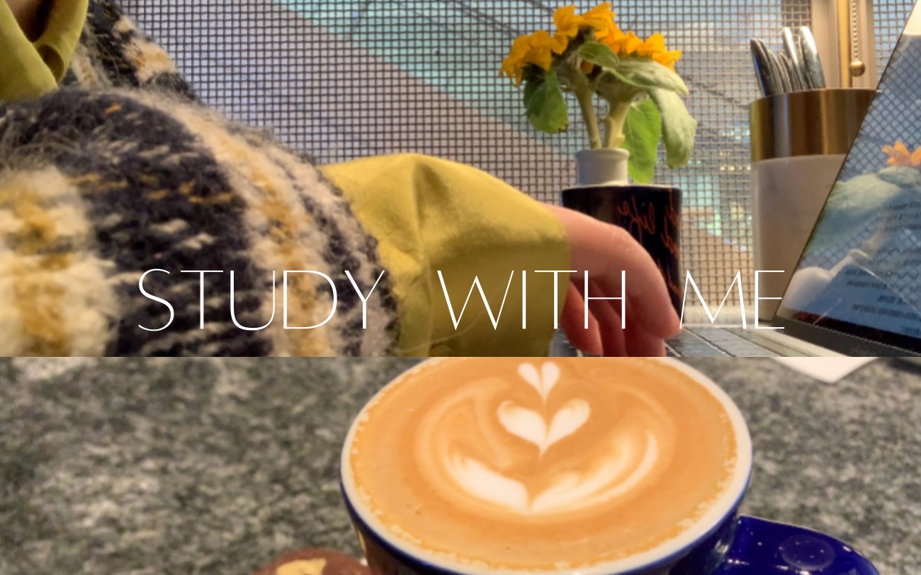 【Study with me】Cafe No.5｜40min图书馆白噪音｜咖啡厅氛围｜窗外人流｜学习氛围｜陪伴学习｜动力向-番石头不是番石榴-番石头不是番石榴-哔哩哔哩视频