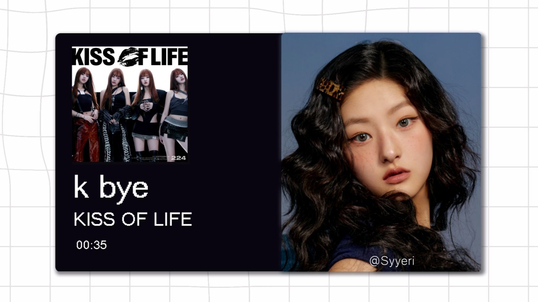 【8D环绕】k bye - KISS OF LIFE 请佩戴耳机使用~-Syyeri-Syyeri-哔哩哔哩视频