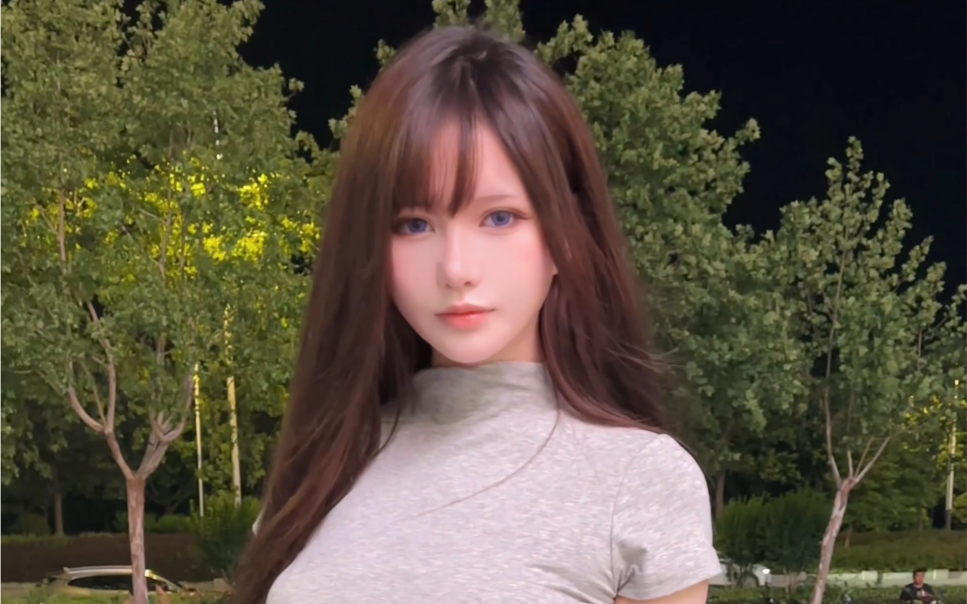 偶遇小姐姐 这是真人还是ai-崎娜nana-崎娜nana-哔哩哔哩视频