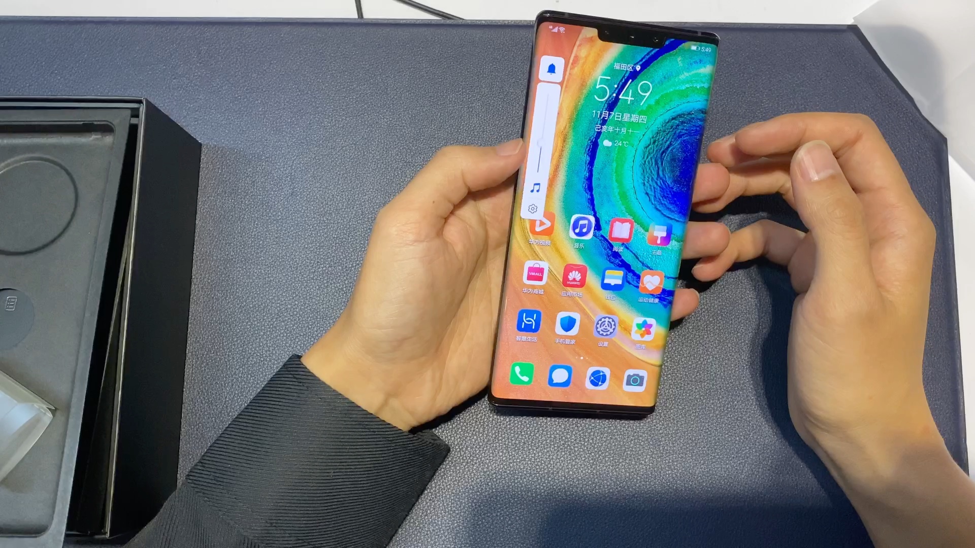 华为Mate30Pro 5G版罗兰紫简单开箱_哔哩哔哩_bilibili