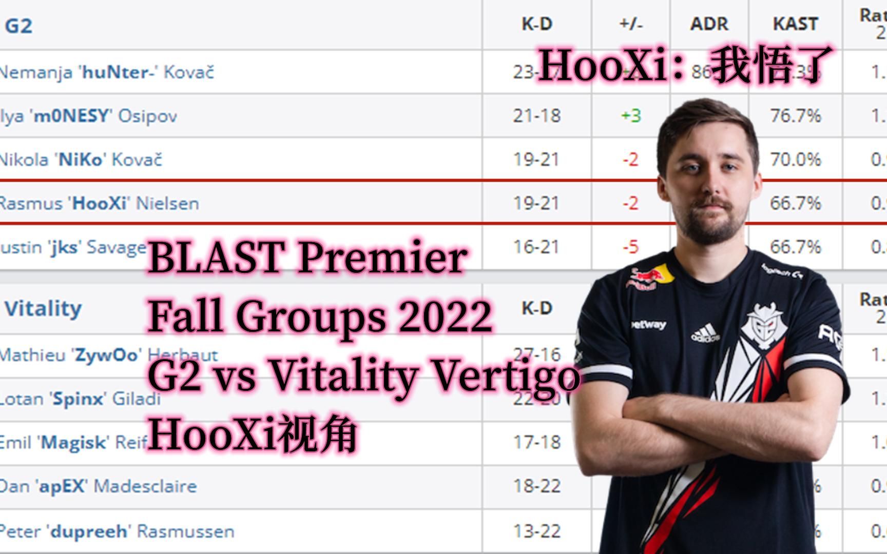 HooXi视角 G2 vs Vitality vertigo BLAST秋季赛