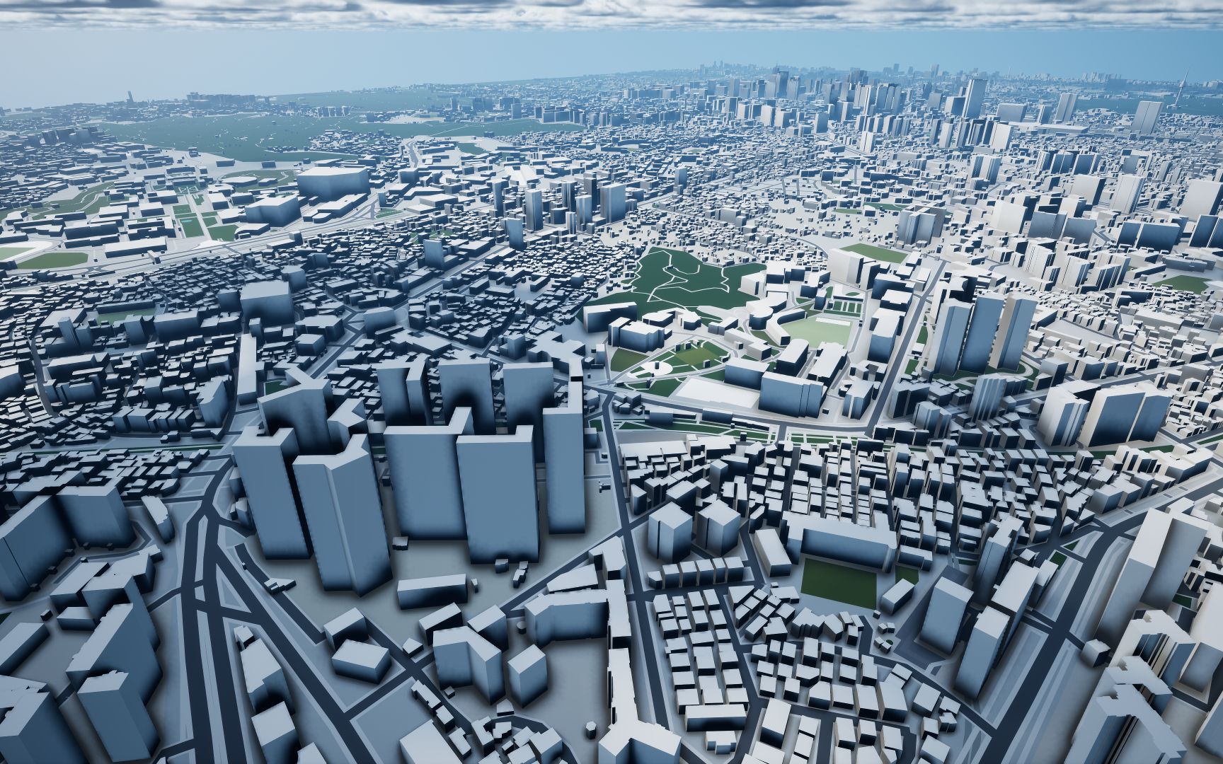 UE4 虚幻5 UE5 Unreal Engine韩国首尔元宇宙数字孪生智慧城市美术场景3D模型源文件3DSMAX FBX_哔哩哔哩_bilibili