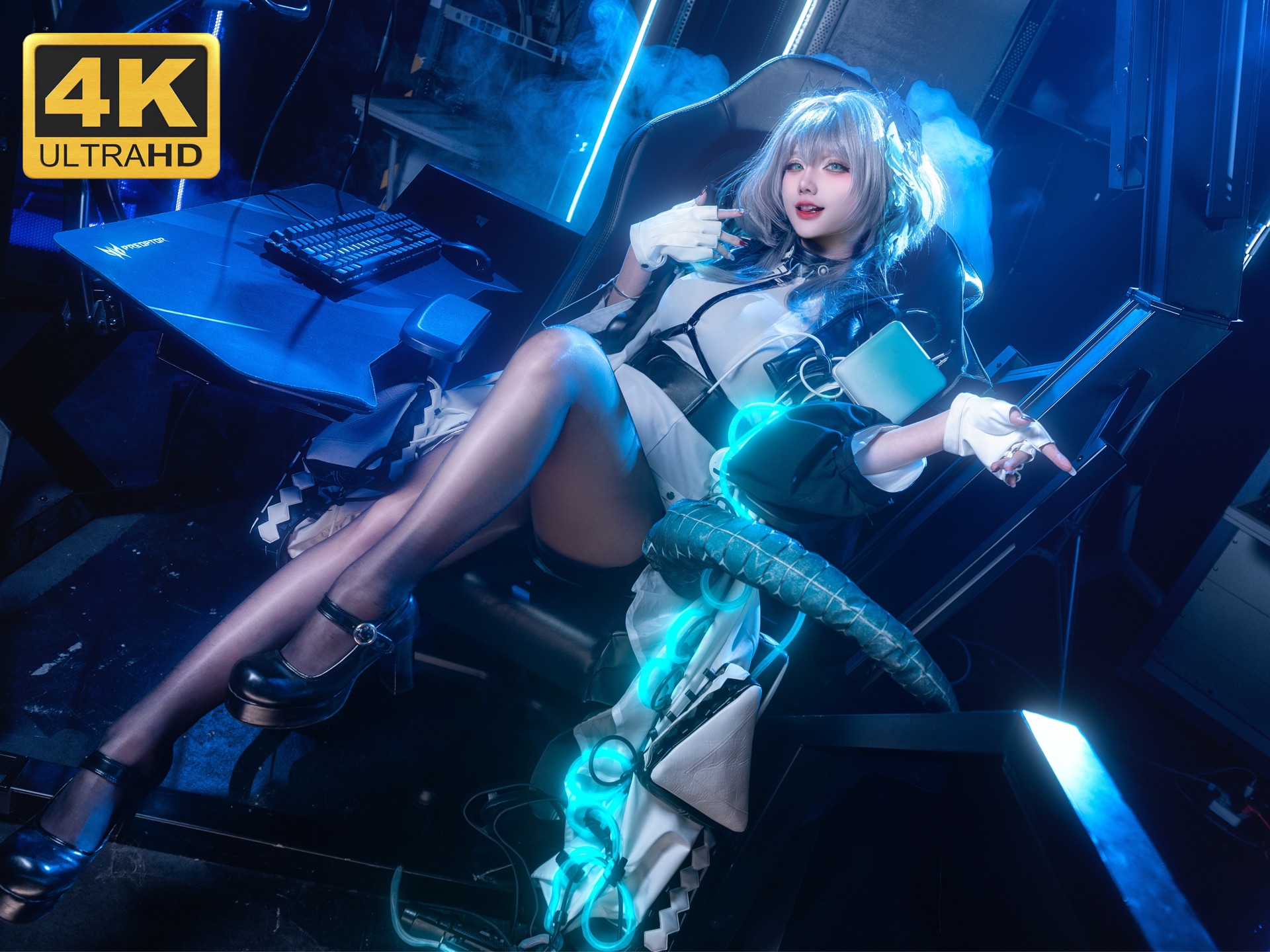 【仙九】“博士 你的耳朵好像红了呢”｜明日方舟 霍尔海雅cos-仙九Airi-仙九Airi-哔哩哔哩视频