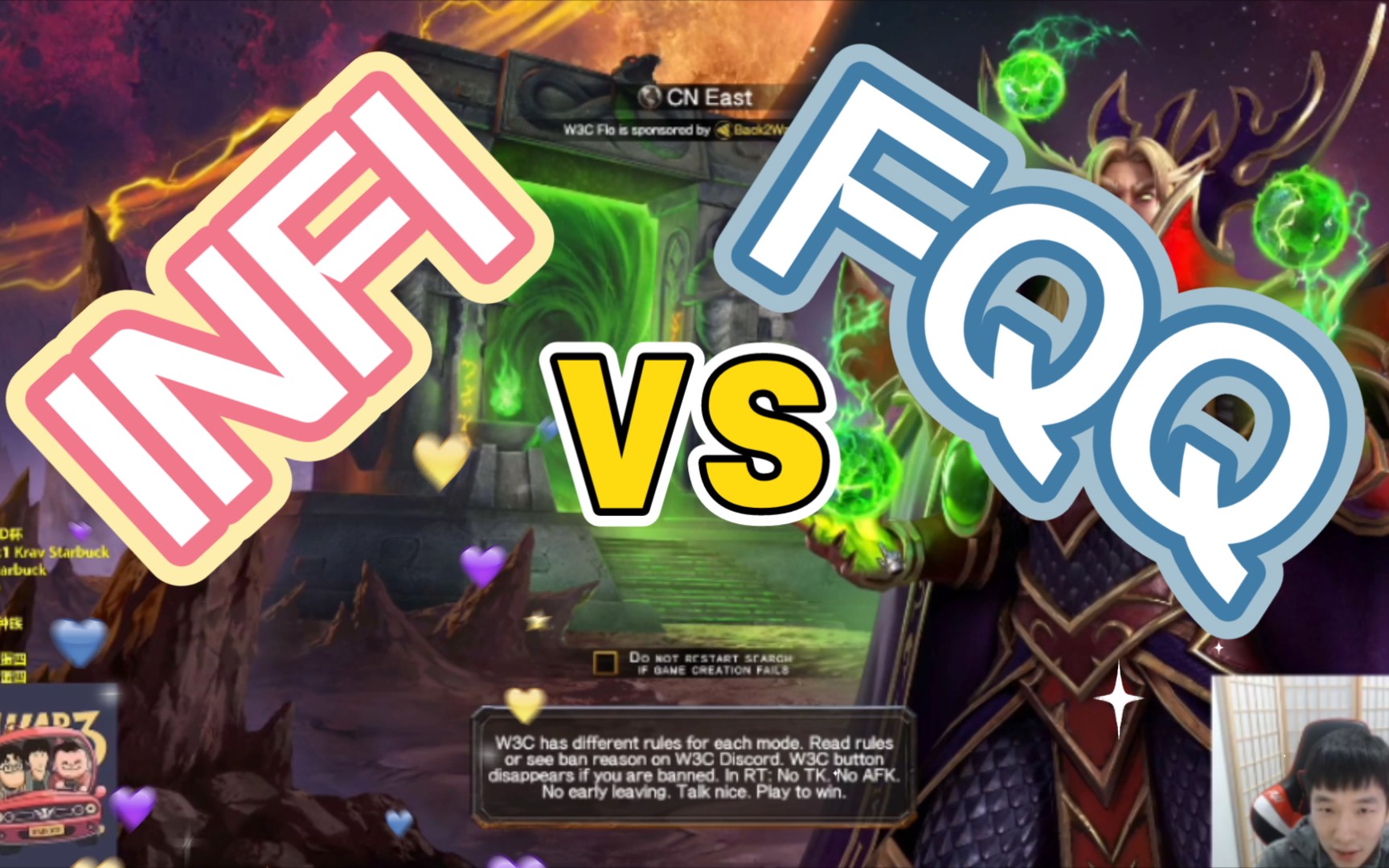 魔兽争霸：INFI欧服大战猥琐宗师的FQQ!_哔哩哔哩_bilibili