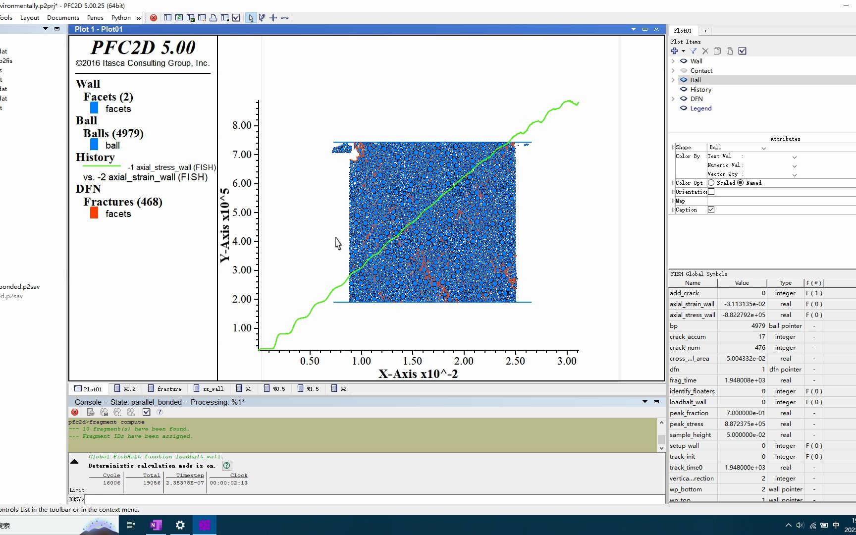 颗粒流离散元PFC:热力耦合代码岩石热损伤，土体冻胀，高温处理后,冻融循环后岩石的力学性质演化，各类学习资料，算例代码。