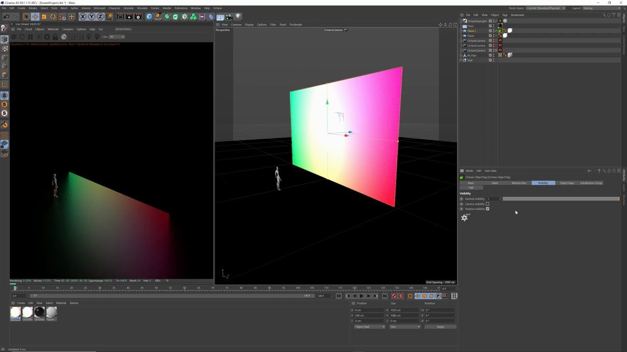 Cinema 4D OC渐变发光教程_哔哩哔哩_bilibili