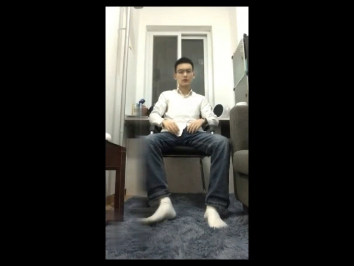 东北眼镜肌肉猛男帅哥健身日常