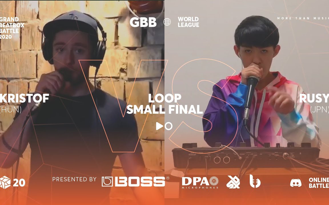 KRISTOF vs RUSY | Grand Beatbox Battle 2020 Online Loopstation | SMALL FINAL_哔哩哔哩_bilibili