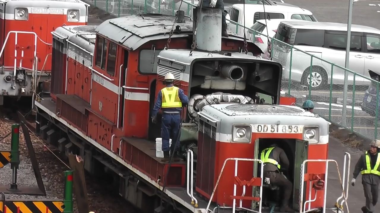 原色 DD51 853号機、廃車解体_哔哩哔哩 (゜-゜)つロ 干杯~-bilibili