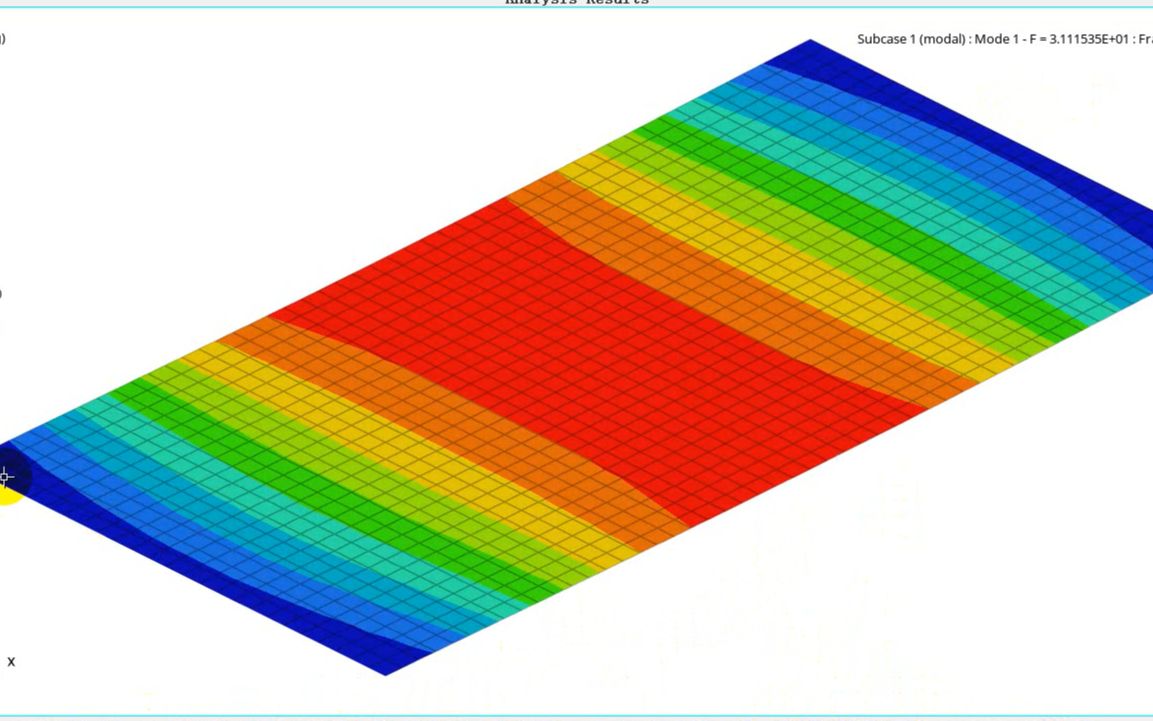 Hypermesh+OptiStruct 简单平板模态仿真_哔哩哔哩_bilibili