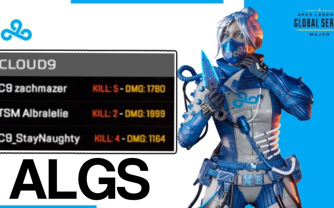 【Apex/Albralelie】与C9疯狂的ALGS_网络游戏热门视频