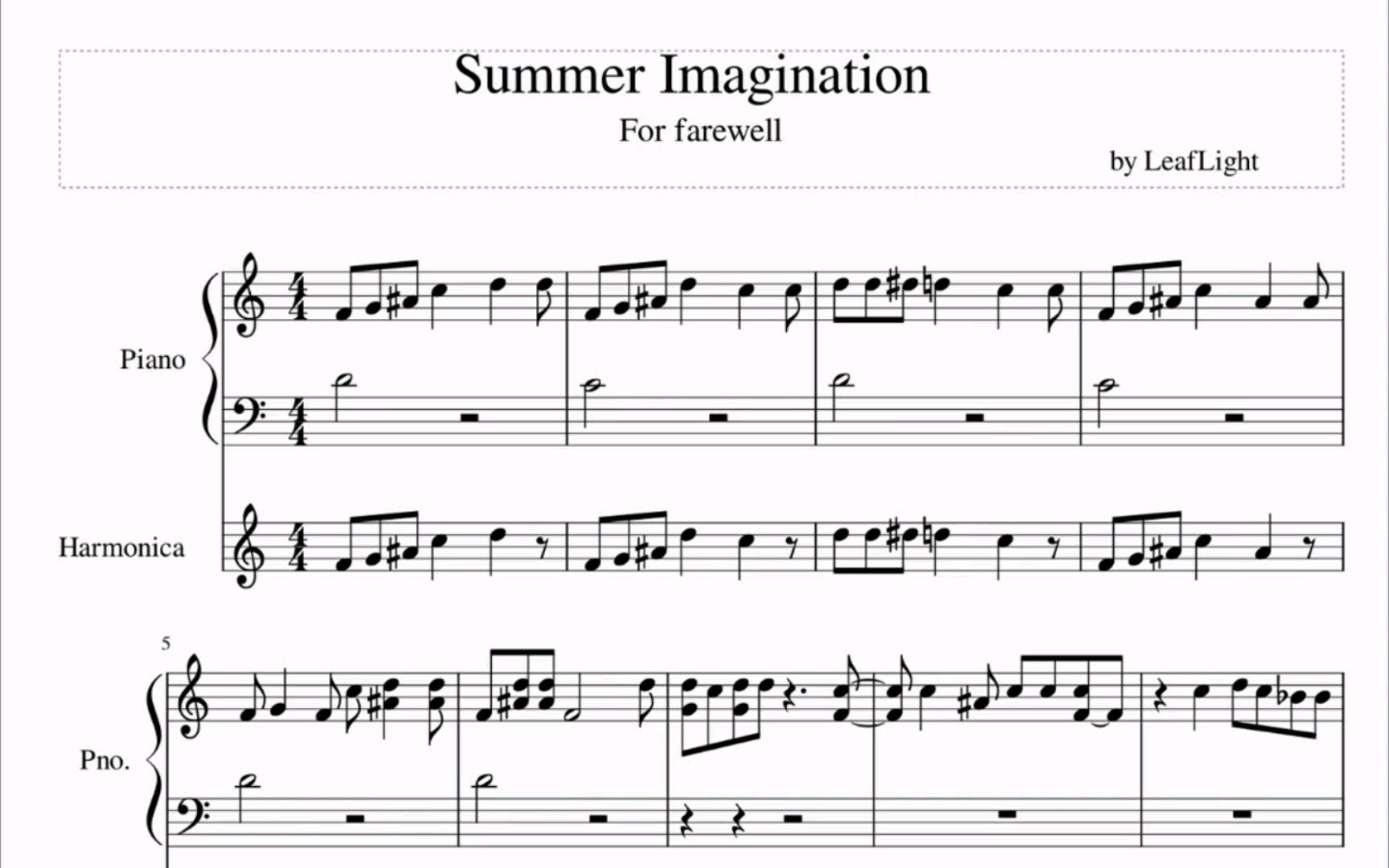 [纪念用]Summer Imagination_哔哩哔哩_bilibili