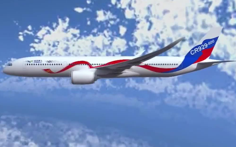C929宣传片CG曝光！中俄远程宽体客机正式命名CR929_哔哩哔哩 (゜-゜)つロ 干杯~-bilibili