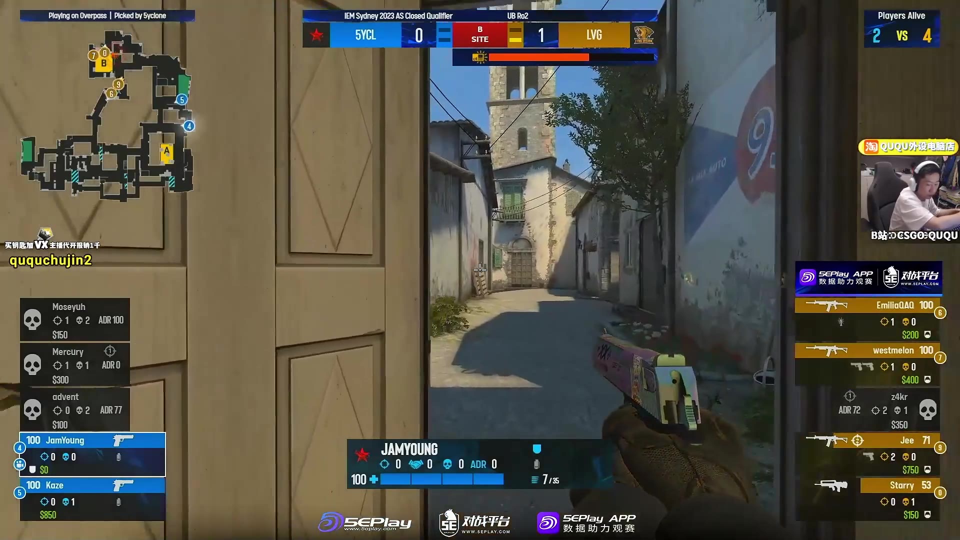 IEM悉尼预选赛 5yclone 对阵 LVG-CSGO-QUQU-CSGO-QUQU-哔哩哔哩视频