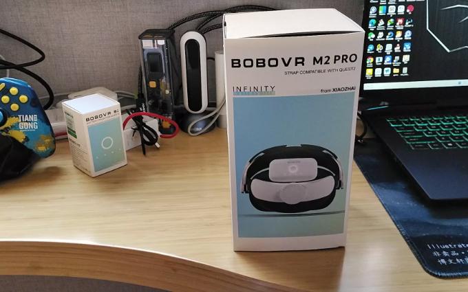 BoBo VR M2 Pro 传说中quest2最好用的头戴开箱，加上电池还是感觉有点沉的_哔哩哔哩_bilibili