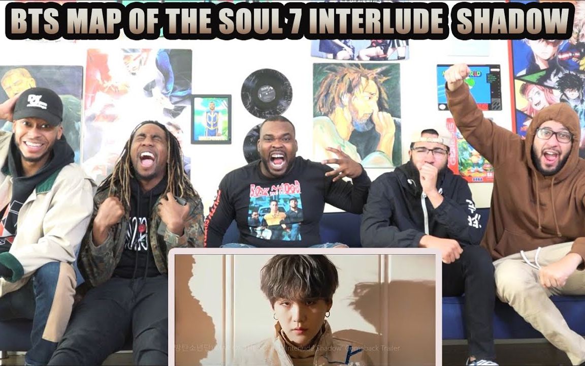 【reaction】黑哥哥们身体已被节奏控制,rt Tv看bts Map Of The Soul 7 Interlude Shadow 哔